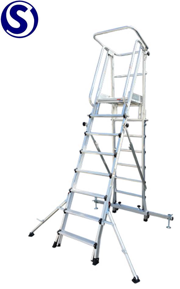 CNS 고소작업발판사다리 GSW 35 8단 안전인증