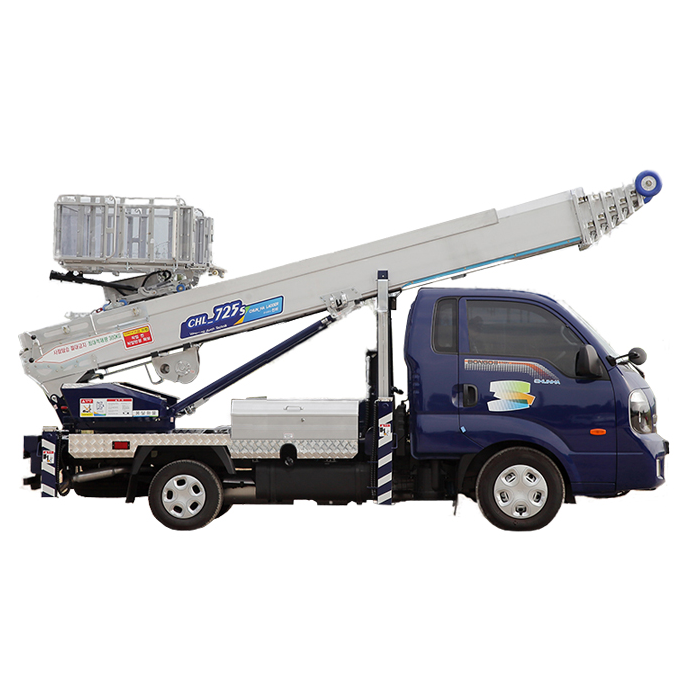 사다리차 카고 크레인 CHL 725 25m 작업 높이 - 천하